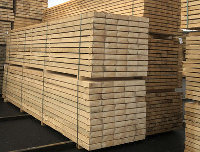 Madrier Sapin/Epicéa Traité classe 2 - Ép. 063 mm - Bois de charpente