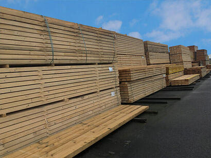 Madrier Sapin/Epicéa Traité classe 2 - Ép. 075 mm - Bois de charpente