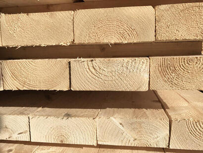 Madrier Sapin/Epicéa Traité classe 2 - Ép. 100 mm - Bois de charpente